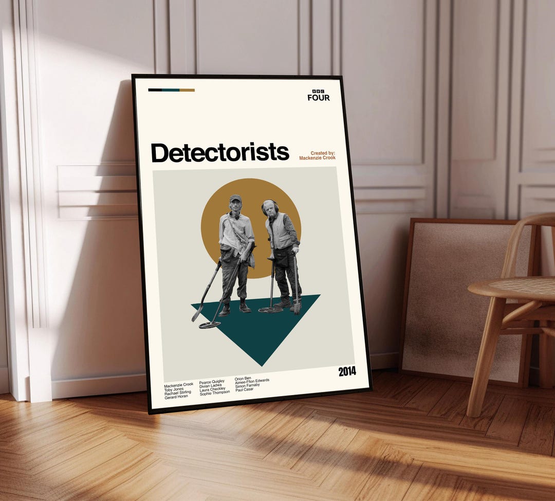 Detectorists Tv Series Poster | Midcentury Modern Poster | Minimalist ...