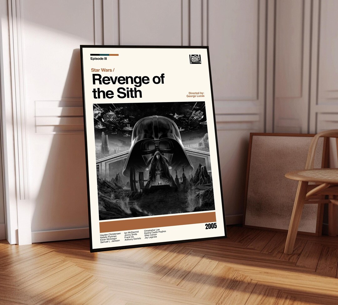 Star Wars Revenge of the Sith Poster, Star Wars Wall Art, Star Wars ...
