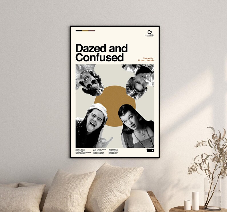 Dazed and Confused Poster | Midcentury Modern Poster | Minimalist Art ...