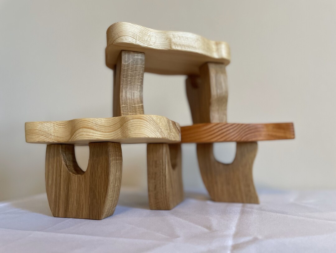 Stacking Trees - Natural Wood Stacking Toy - Medium Set - Etsy