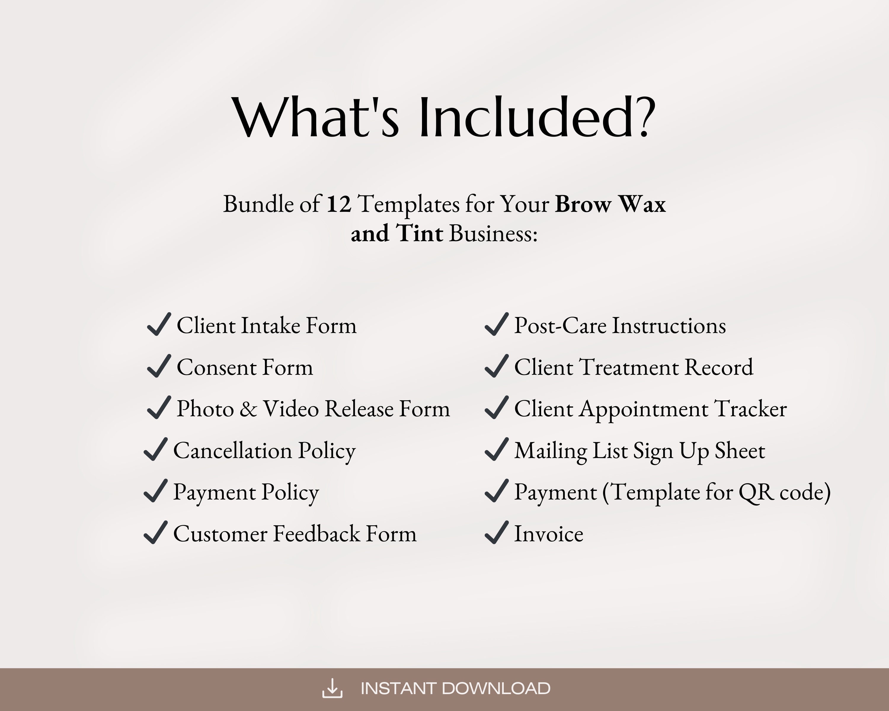 Brow Wax & Tint Forms Bundle, Brow Waxing Consultation Forms, Brow Wax ...