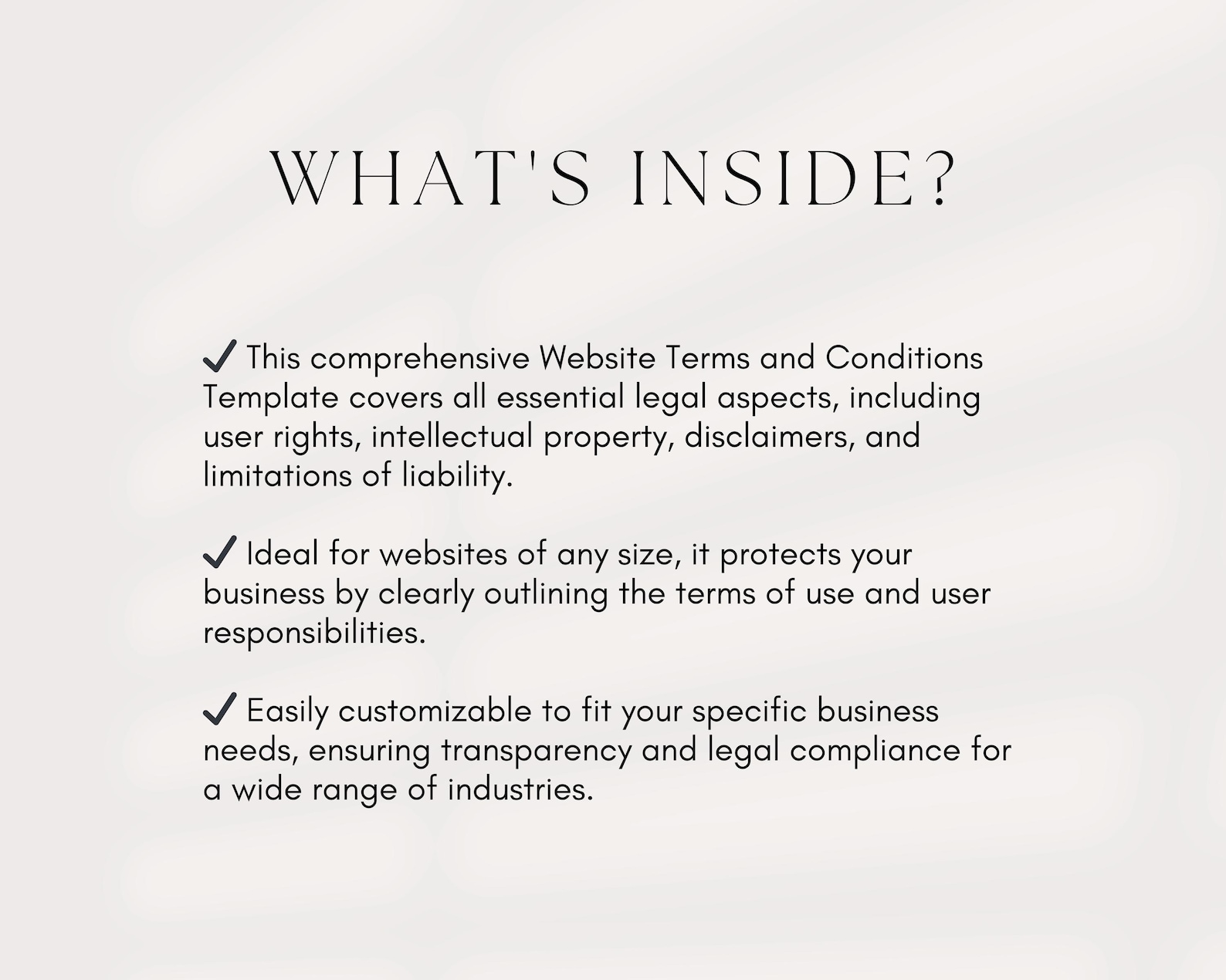 Editable Website Terms and Conditions, DFY Terms of Use, Terms of ...
