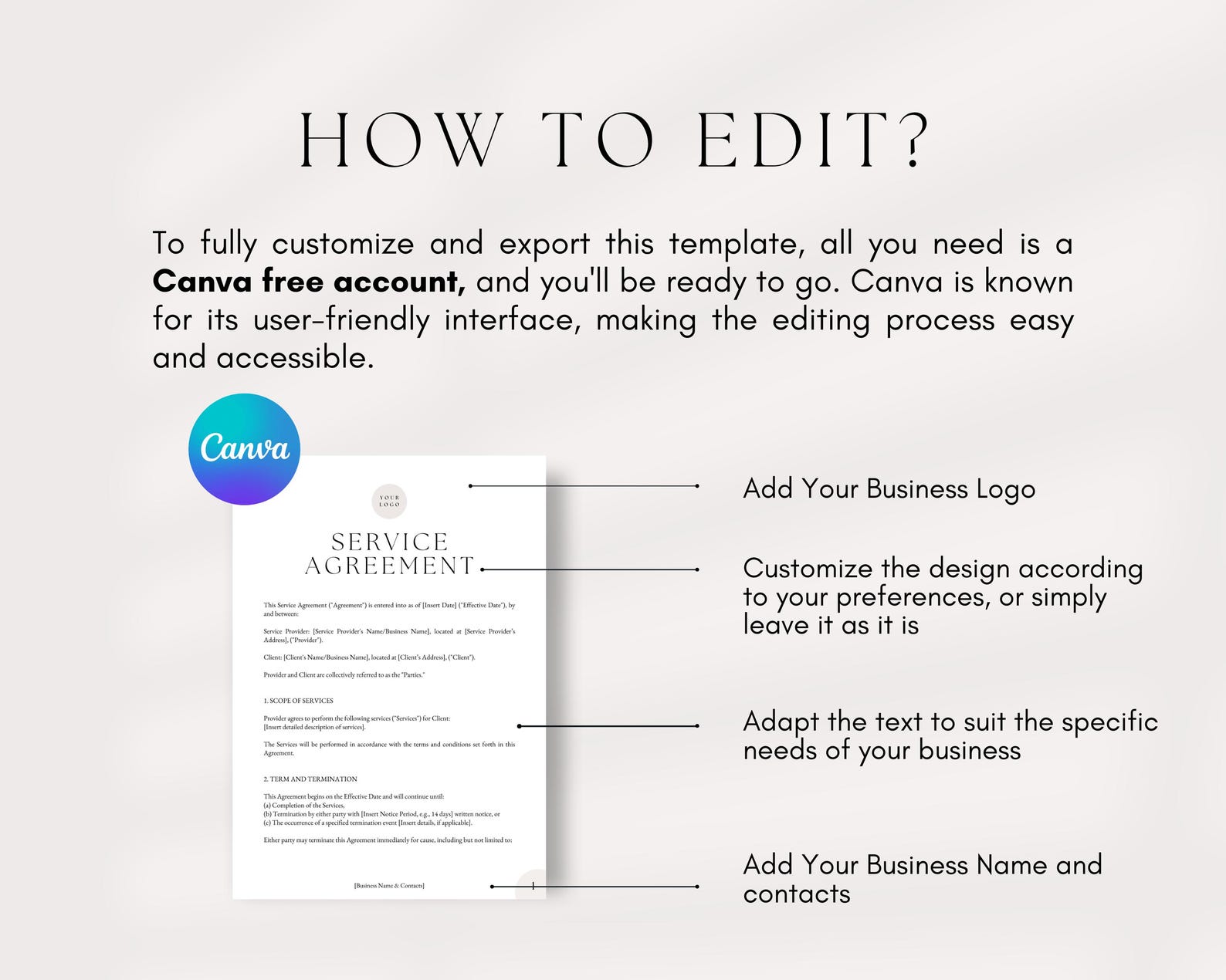 General Service Agreement, Professional Services Agreement, Client Service Agreement, Service ...