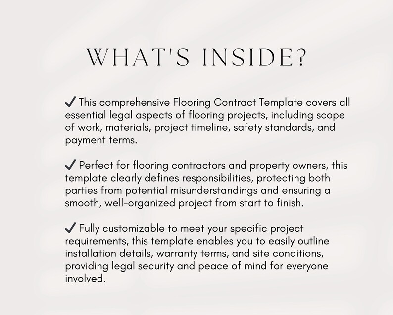Editable Flooring Installation Contract, Flooring Services Agreement ...