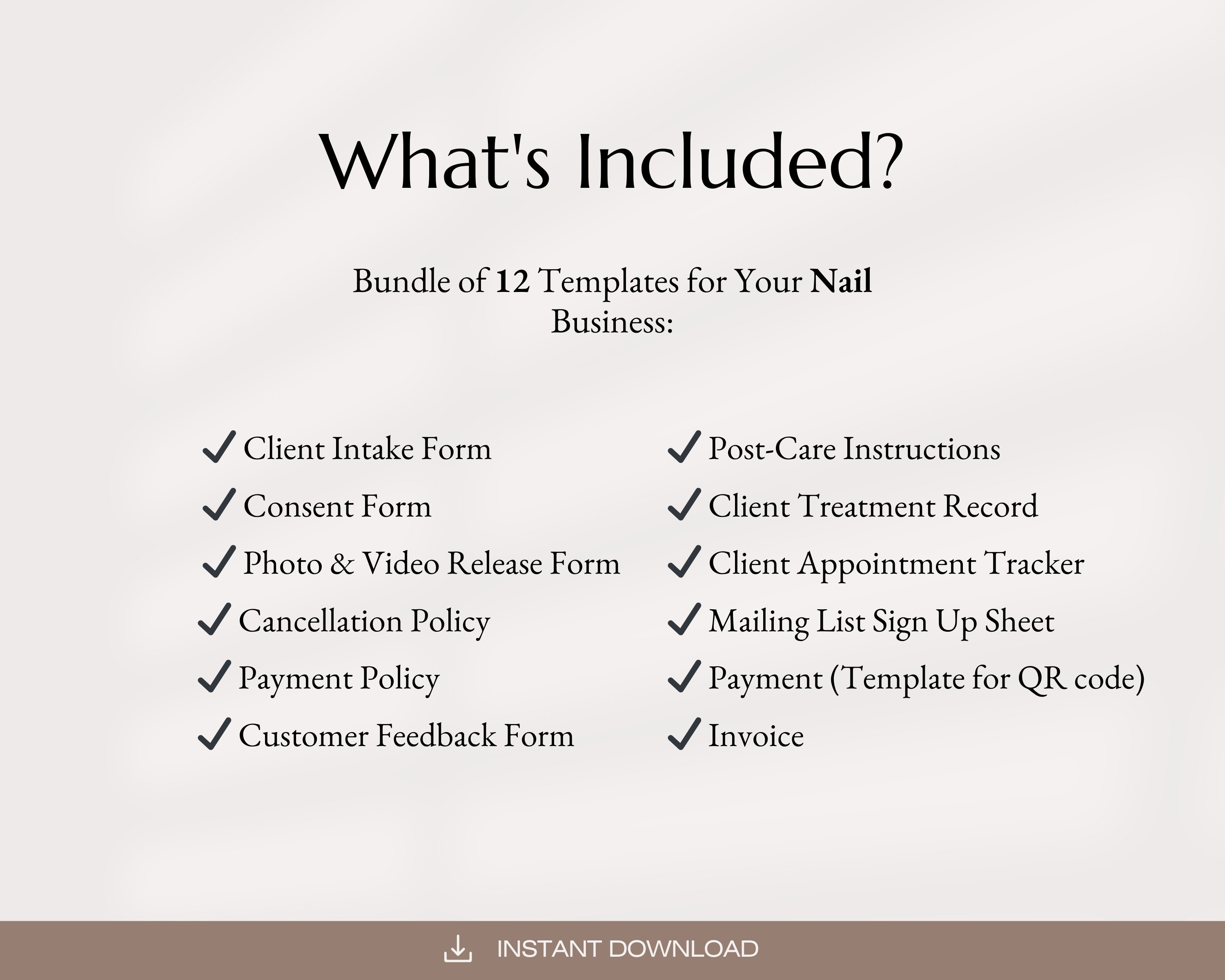 Editable Nail Technician Forms Bundle, Nail Tech Consultation Forms ...