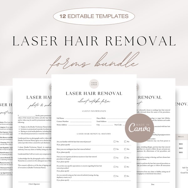 Hair Salon Forms - Etsy