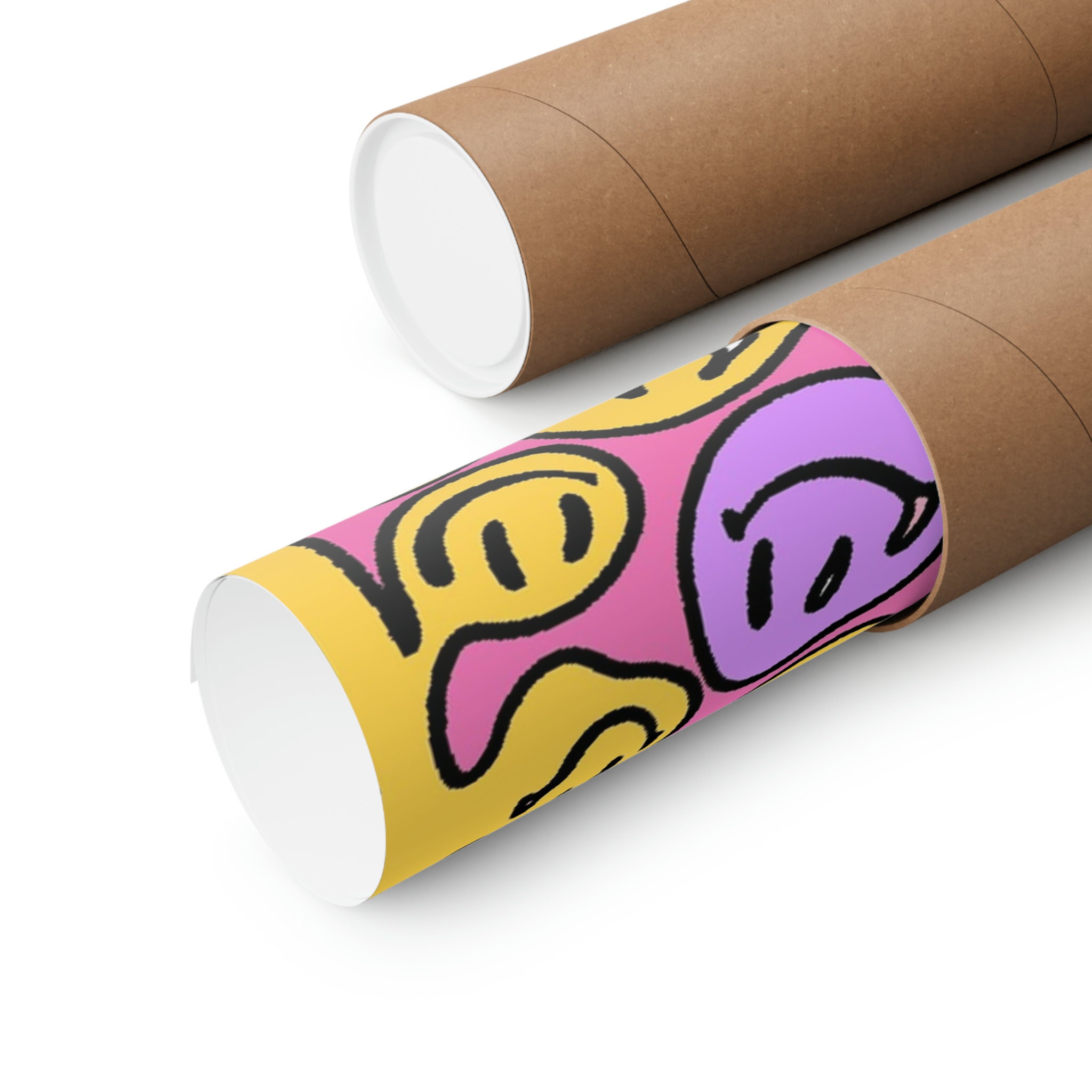 Droopy Smiley Faces Matte Vertical Posters - Etsy