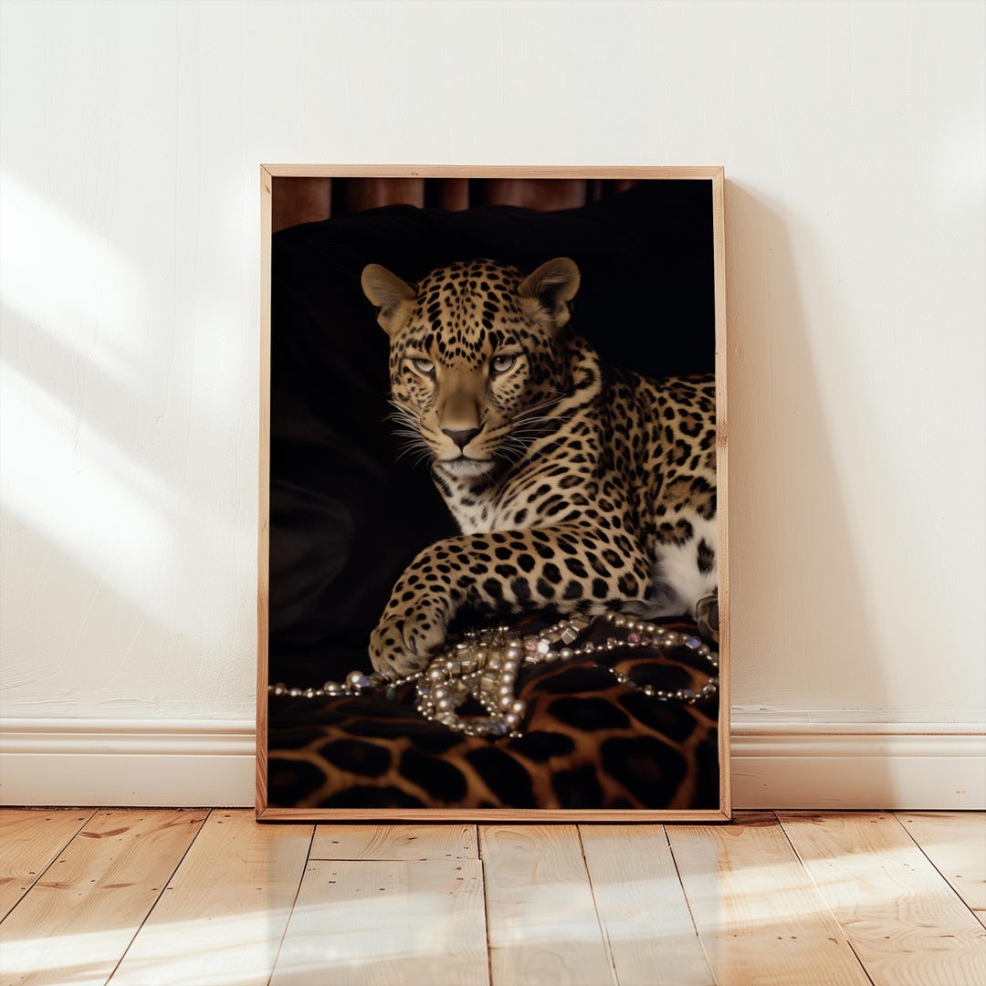 Leopard Poster Cheetah Poster Cartier Poster Leopard Wall Art Panther ...