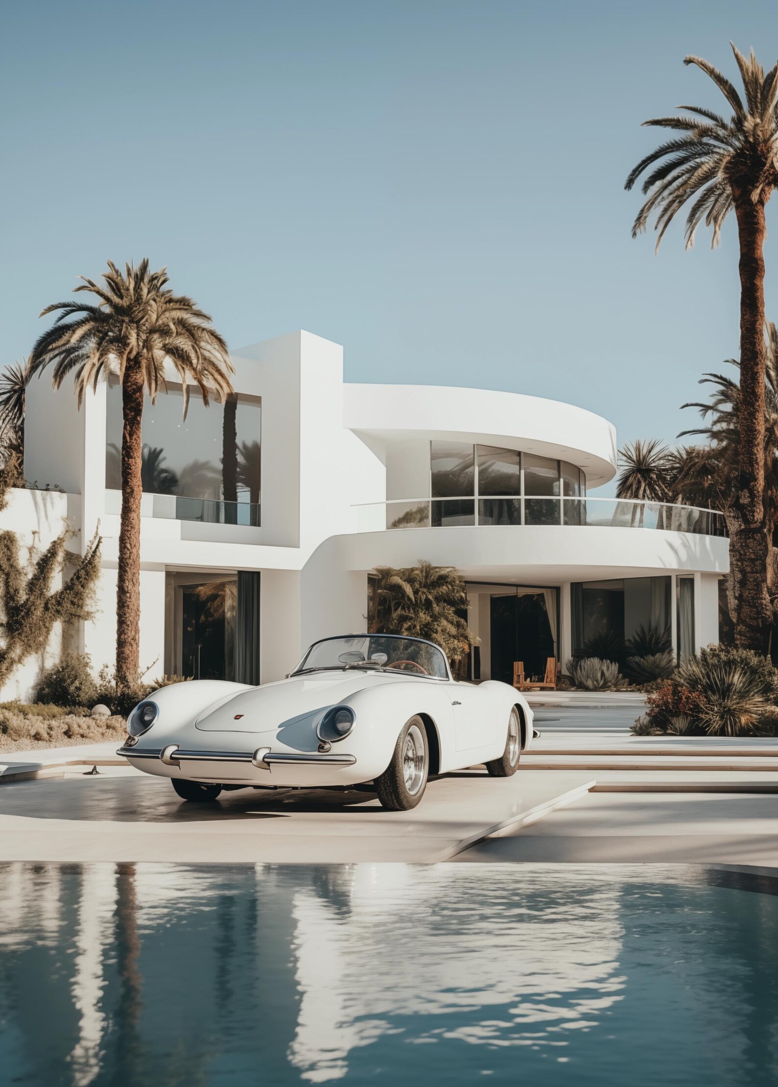Porsche Wall Art Vintage Porsche Print Vintage House Pool Poster Old ...