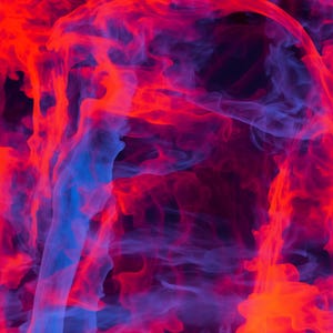 Abstract Smoke Wall Art, Infrared Body Heat Map, Infrared Poster, Smoky ...
