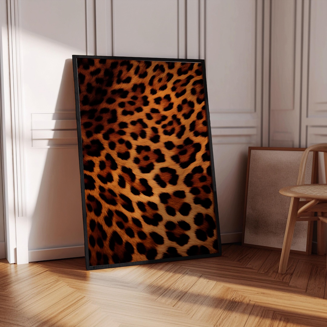 Leopard Print Poster: Trendy Animal Pattern Wall Art (digital Download ...