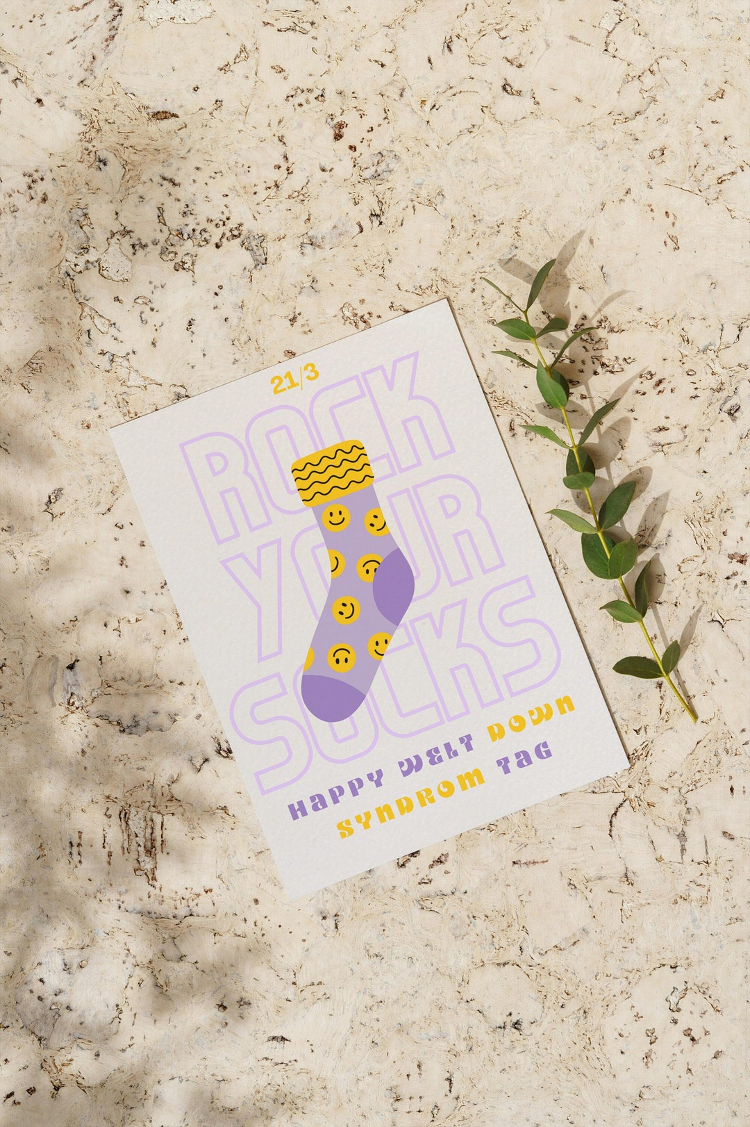 Digital Download File: Rock Your Socks! World Down Syndrome Day - Etsy