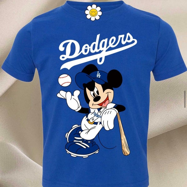 Mickey Mouse Dodgers Kids Shirt - Etsy