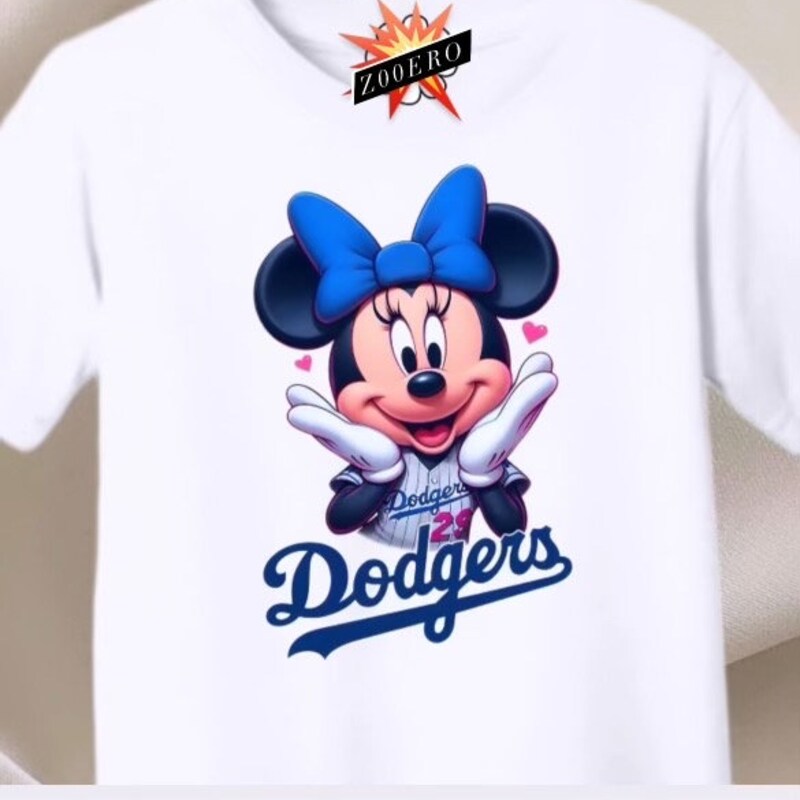 Minnie Mouse Dodger Shirt - Etsy