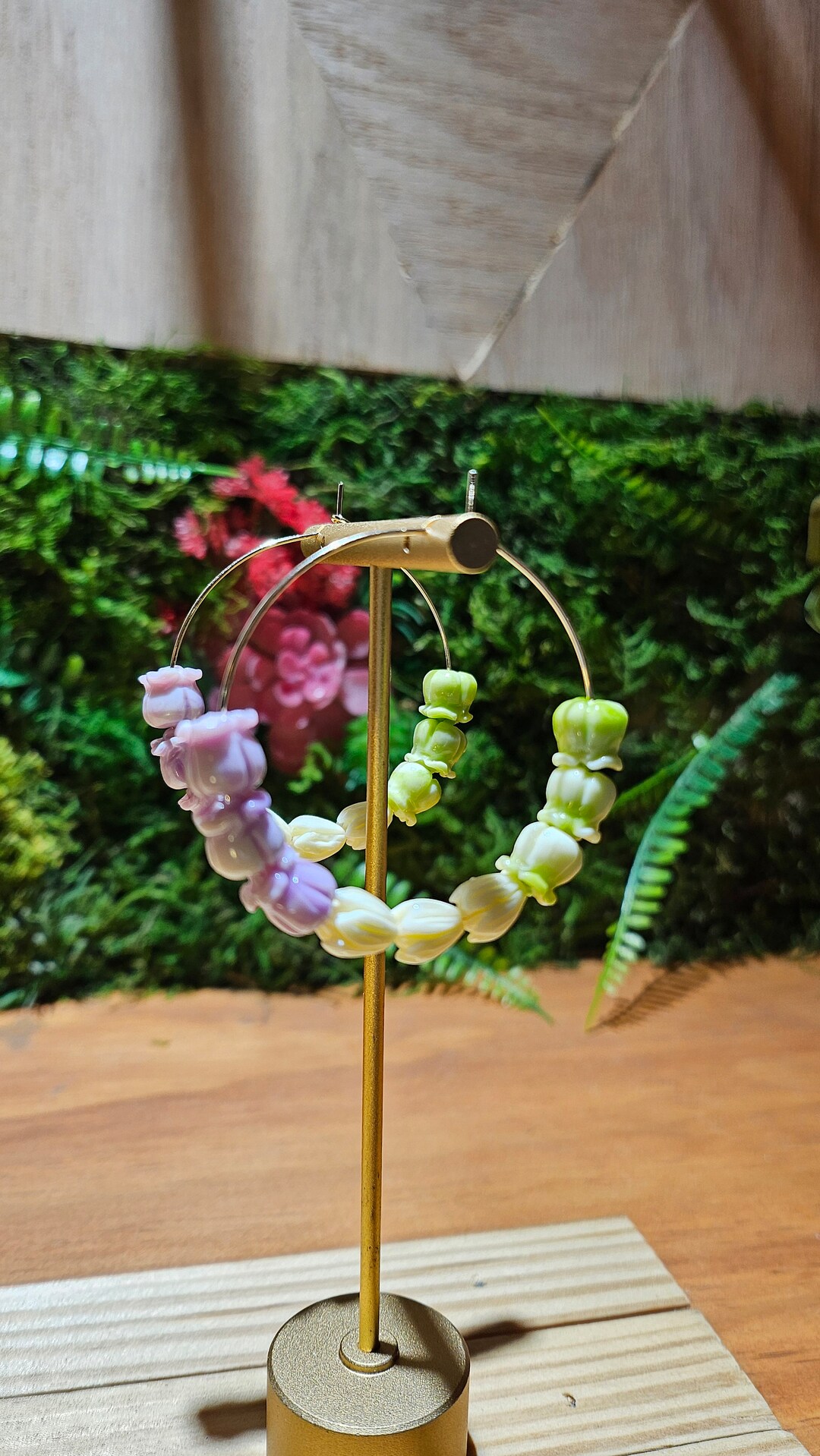 Puakalaunu and Pikake Hoop Earrings - Etsy