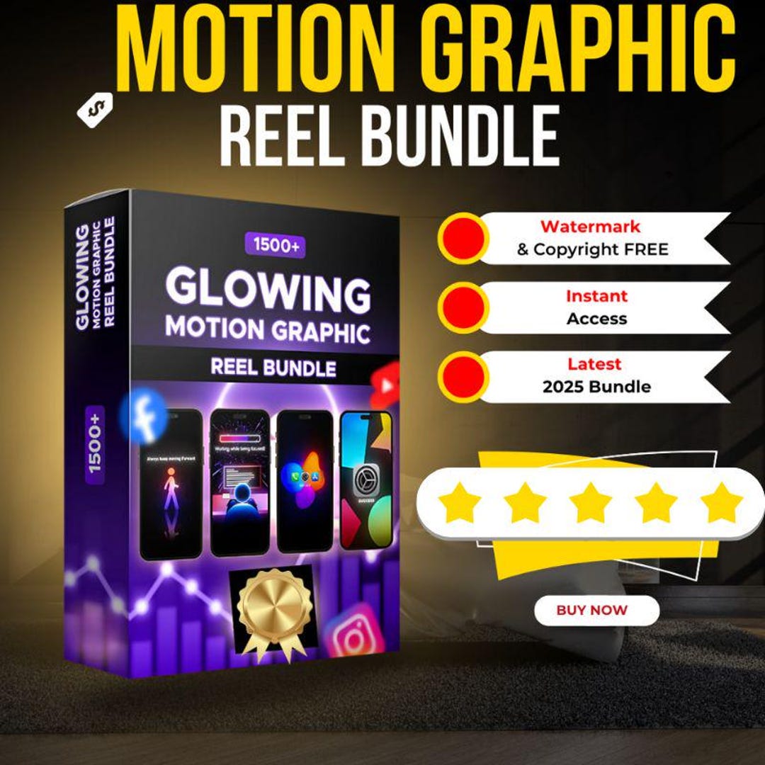 2025 Viral Motion Graphic Reels Bundle With Free Bonus Ultimate Content ...