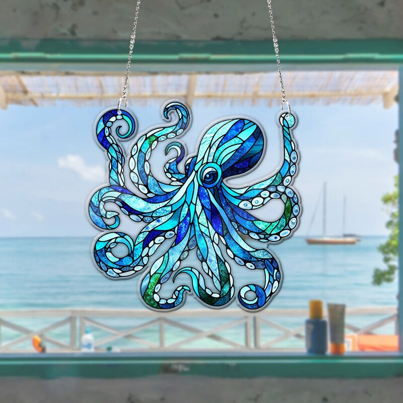 Blue Octopus - Etsy