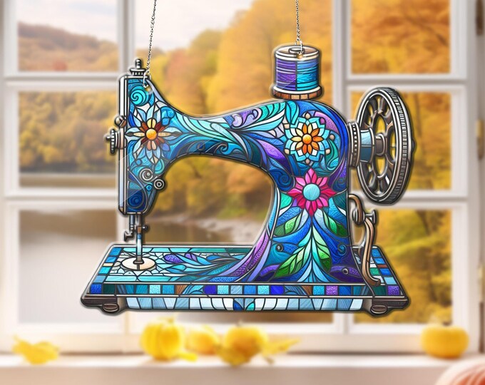 Wall Decals Sewing Machine Decal Vinyl Sticker Sewing Studio Decor Home ...