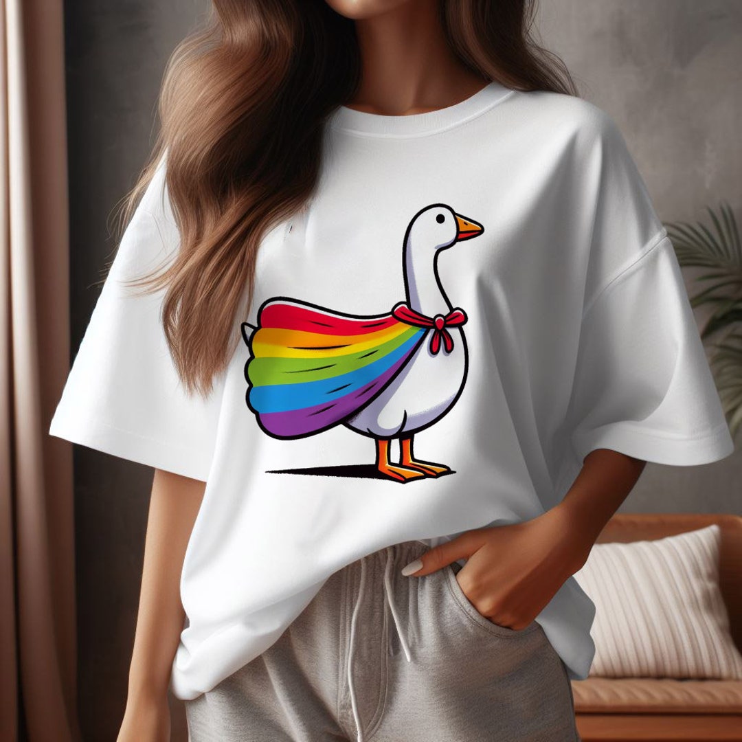 Rainbow Goose Shirt Png, Lgbt Month Png, Pride Month Png, Funny Lgbt ...