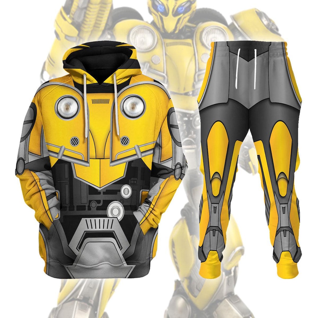 Transformers Bumblebee Costume Cosplay Hoodie Tracksuit, Bumblebee ...