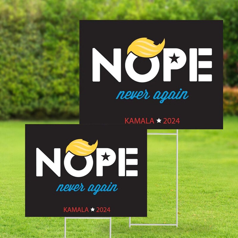 Nope Yard Sign - Etsy