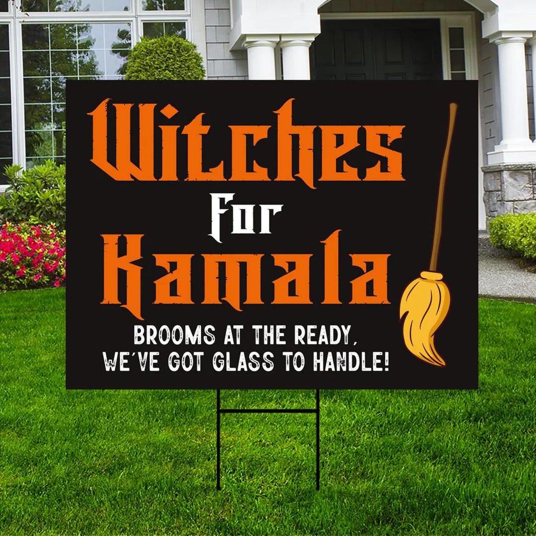 Witches for Kamala Yard Sign, Harris for President 2024 Lawn Sign ...