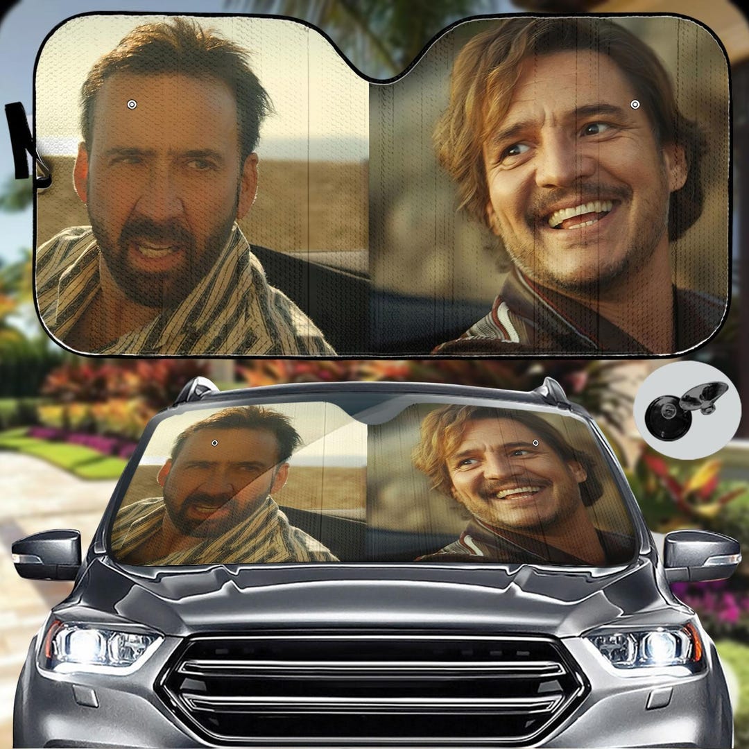 Pedro Pascal Car Sunshade, the Last of Us Auto Car Sunshade, Pedro ...