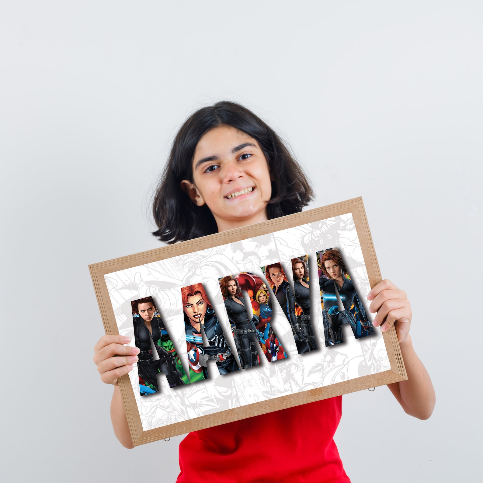 Custom MARVEL NAME Print |superhero Character Posters Avenger Digital ...