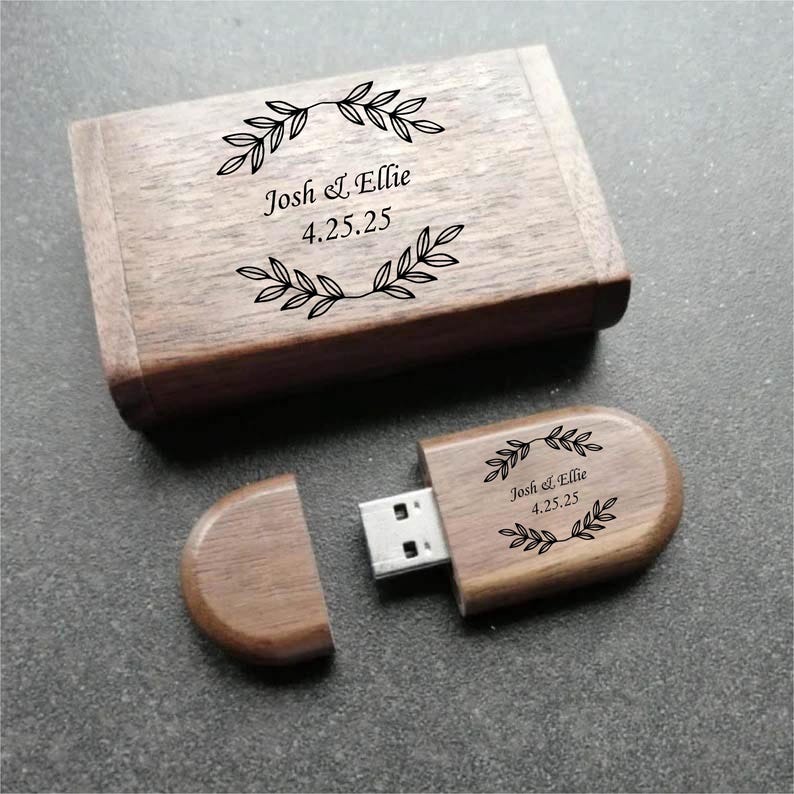 Custom USB Flash Drive | Wedding Usb Drive and Box |wedding Memory Box ...