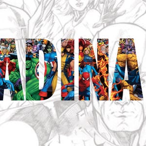 Custom MARVEL NAME Print |superhero Character Posters Avenger Digital ...