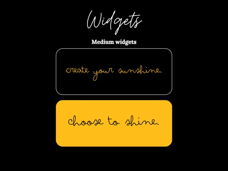 Sunflower Theme Yellow and Black Ios App Icons - Etsy