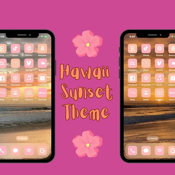 App Icons Sunset - Etsy