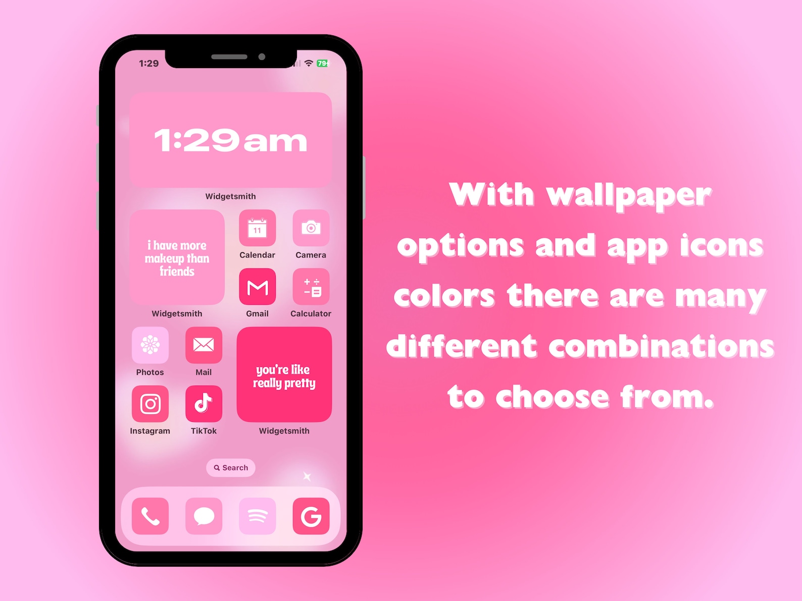 The Pink Palette Theme | Pink Widgets | Pink Wallpapers | Pink Ios App ...