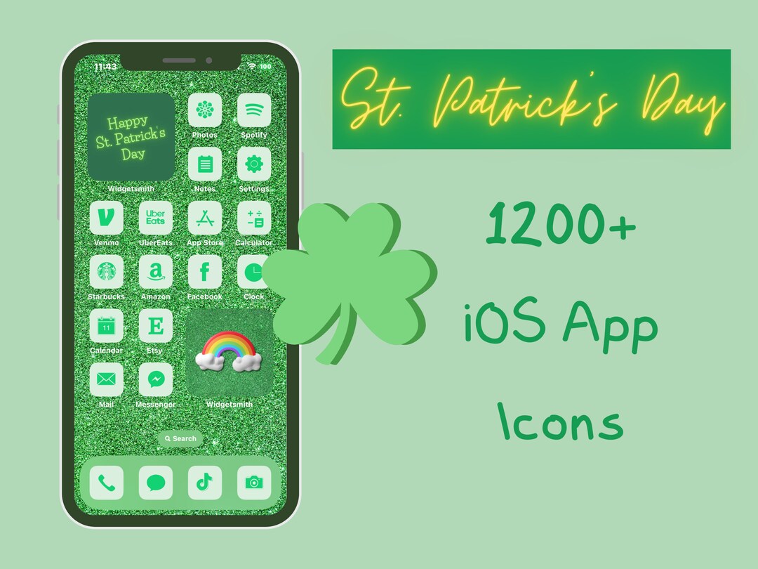 St. Patrick's Day Theme Ios App Icons - Etsy