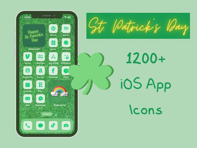 St. Patrick's Day Theme Ios App Icons - Etsy