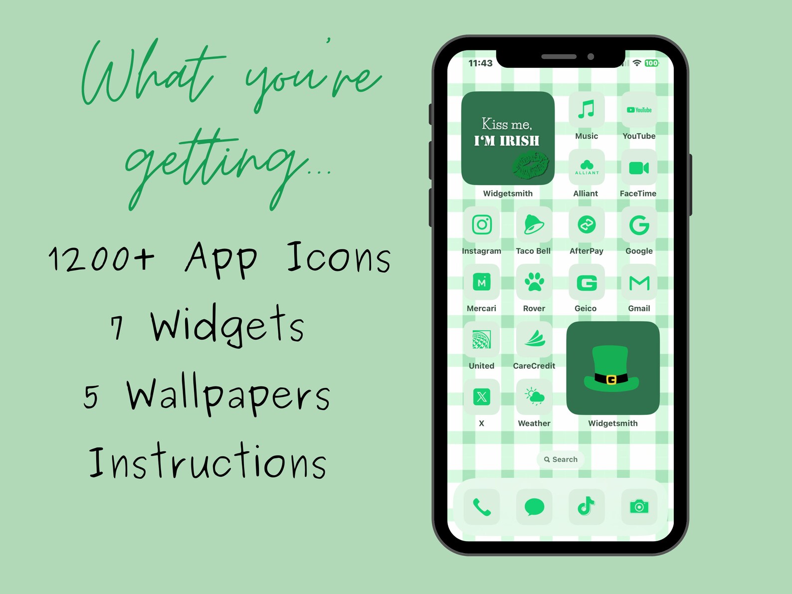 St. Patrick's Day Theme Ios App Icons - Etsy