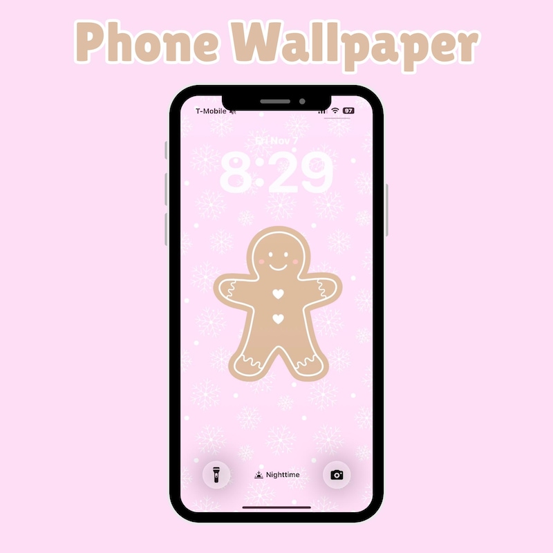 Pink Gingerbread Wallpaper - Etsy