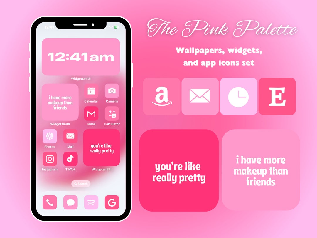 The Pink Palette Theme | Pink Widgets | Pink Wallpapers | Pink Ios App ...