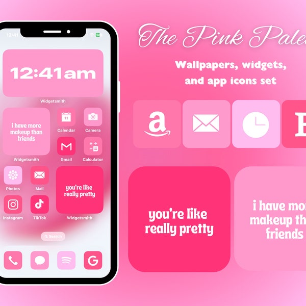 Pink App Icons - Etsy