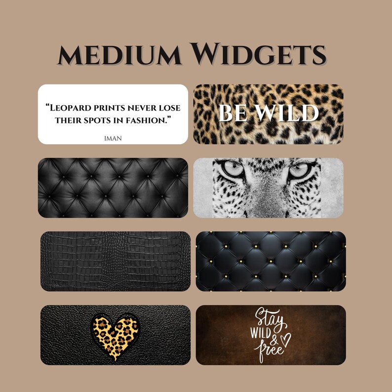 Leopard Print App Icons - iPhone Home Screen Theme (digital Download ...