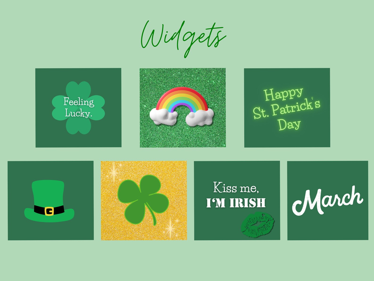 St. Patrick's Day Theme Ios App Icons - Etsy