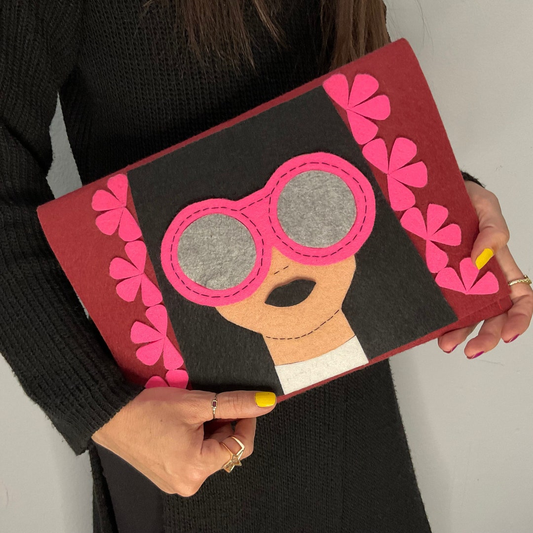 Pink iPad Sleeve, Handmade Felt iPad Sleeve, iPad Felt Case, iPad Pouch ...