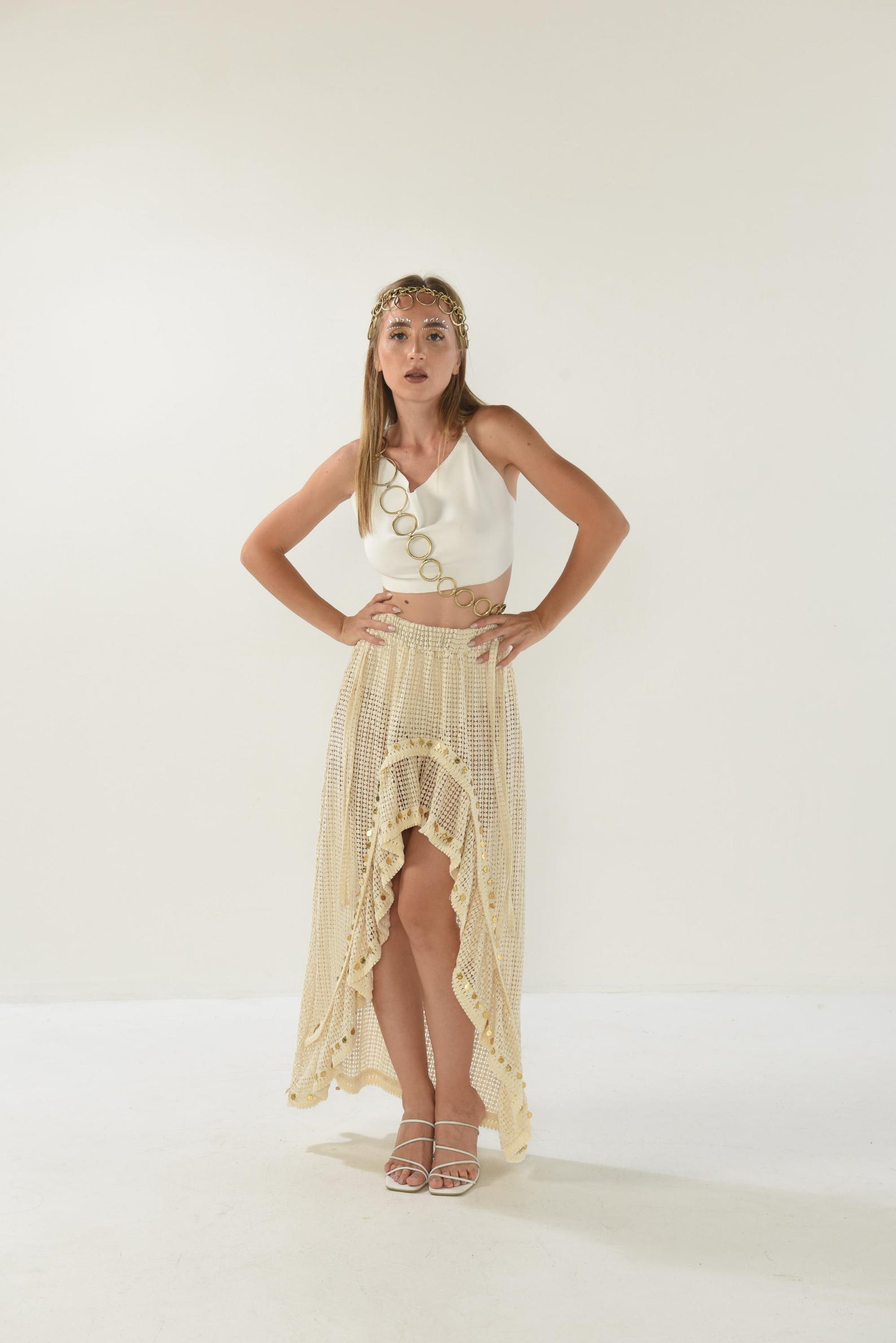 Pareo Ruffled Skirt Handmade High-low Boho Style - Etsy