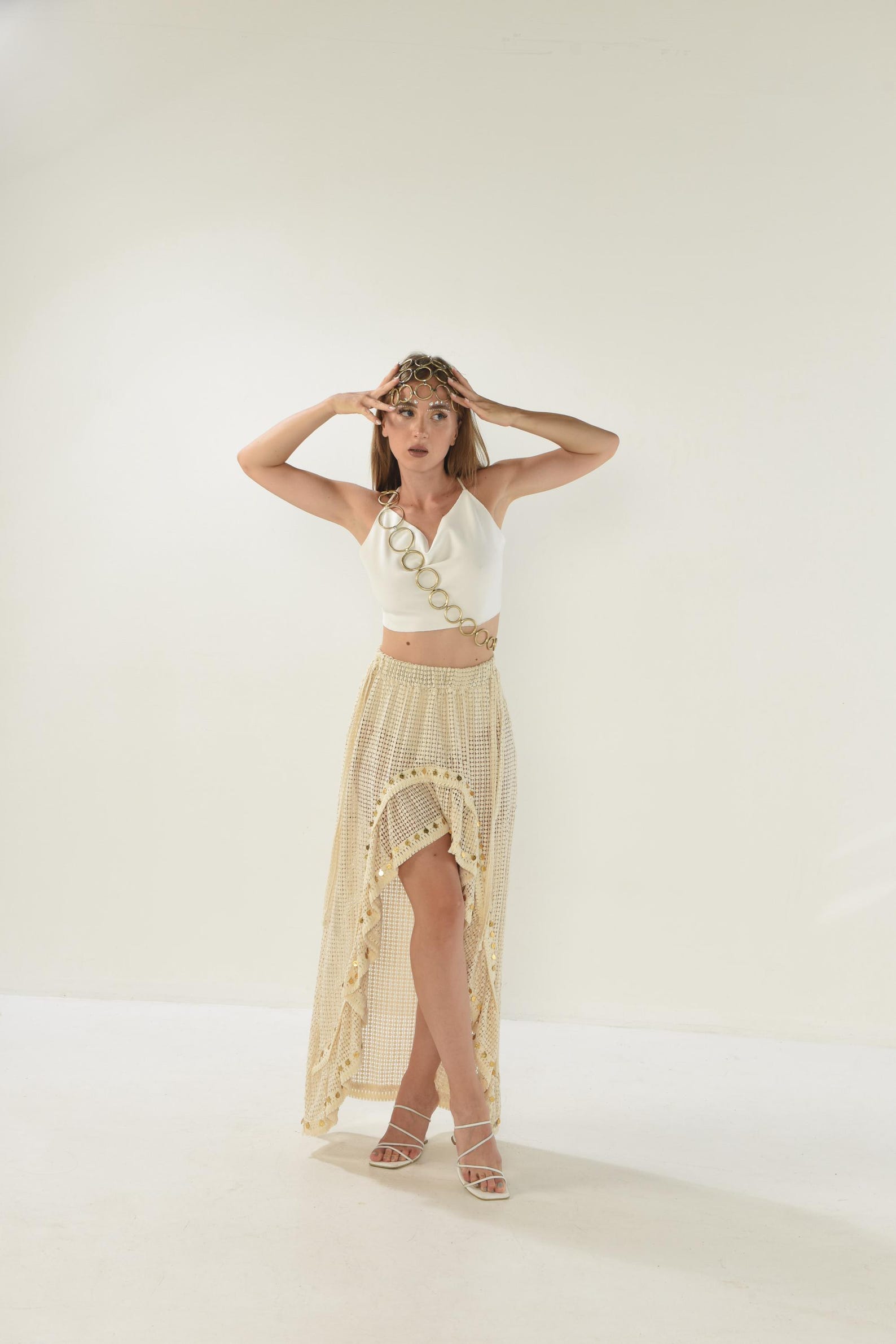 Pareo Ruffled Skirt Handmade High-low Boho Style - Etsy