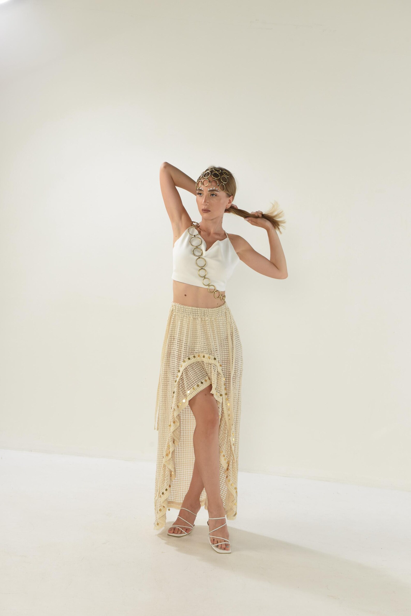 Pareo Ruffled Skirt Handmade High-low Boho Style - Etsy