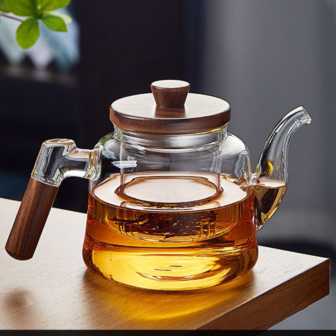 Glass Teapot Tea Water Separation Kettle Heat-resistant Tea Brewing ...
