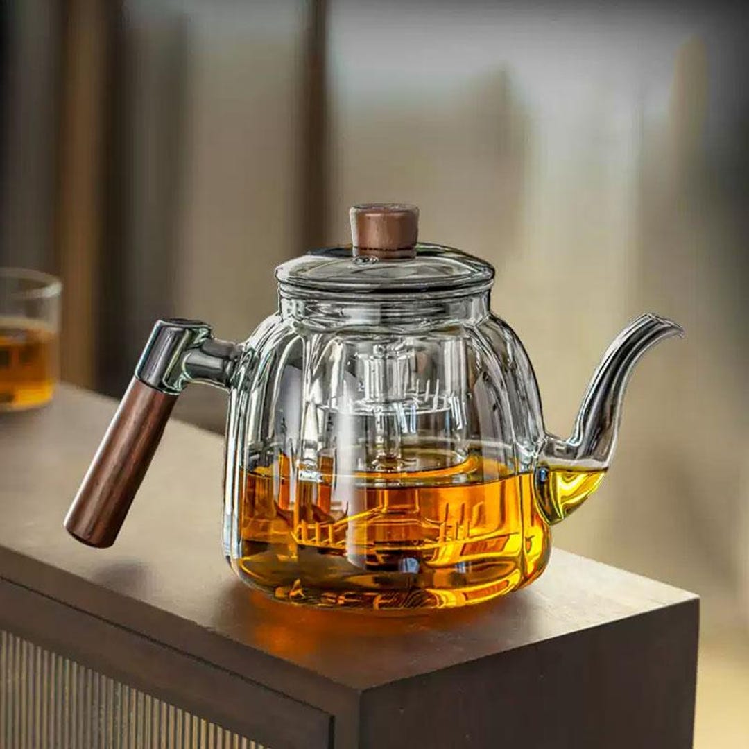 Glass Teapot Tea and Water Separation Teapot High Temperature Resistant ...