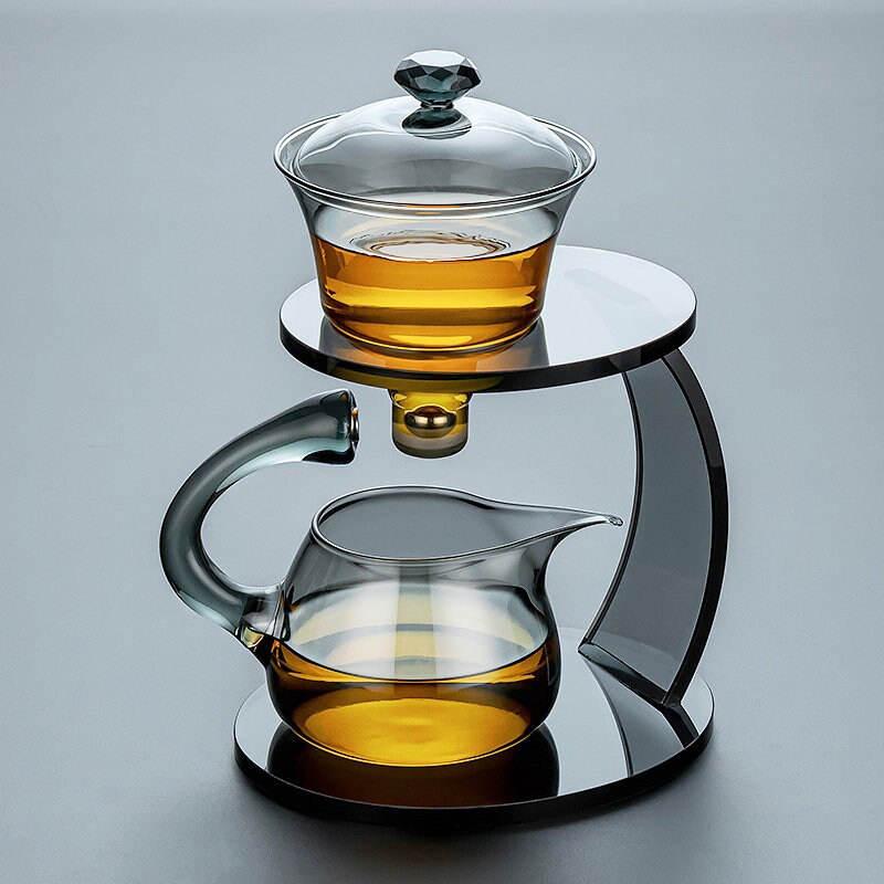 Glass Kung Fu Tea Set Glass Automatic Tea Set Creative Magnetic Tea Set ...