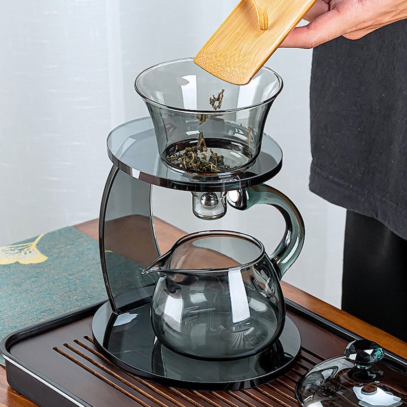 Glass Kung Fu Tea Set Glass Automatic Tea Set Creative Magnetic Tea Set ...