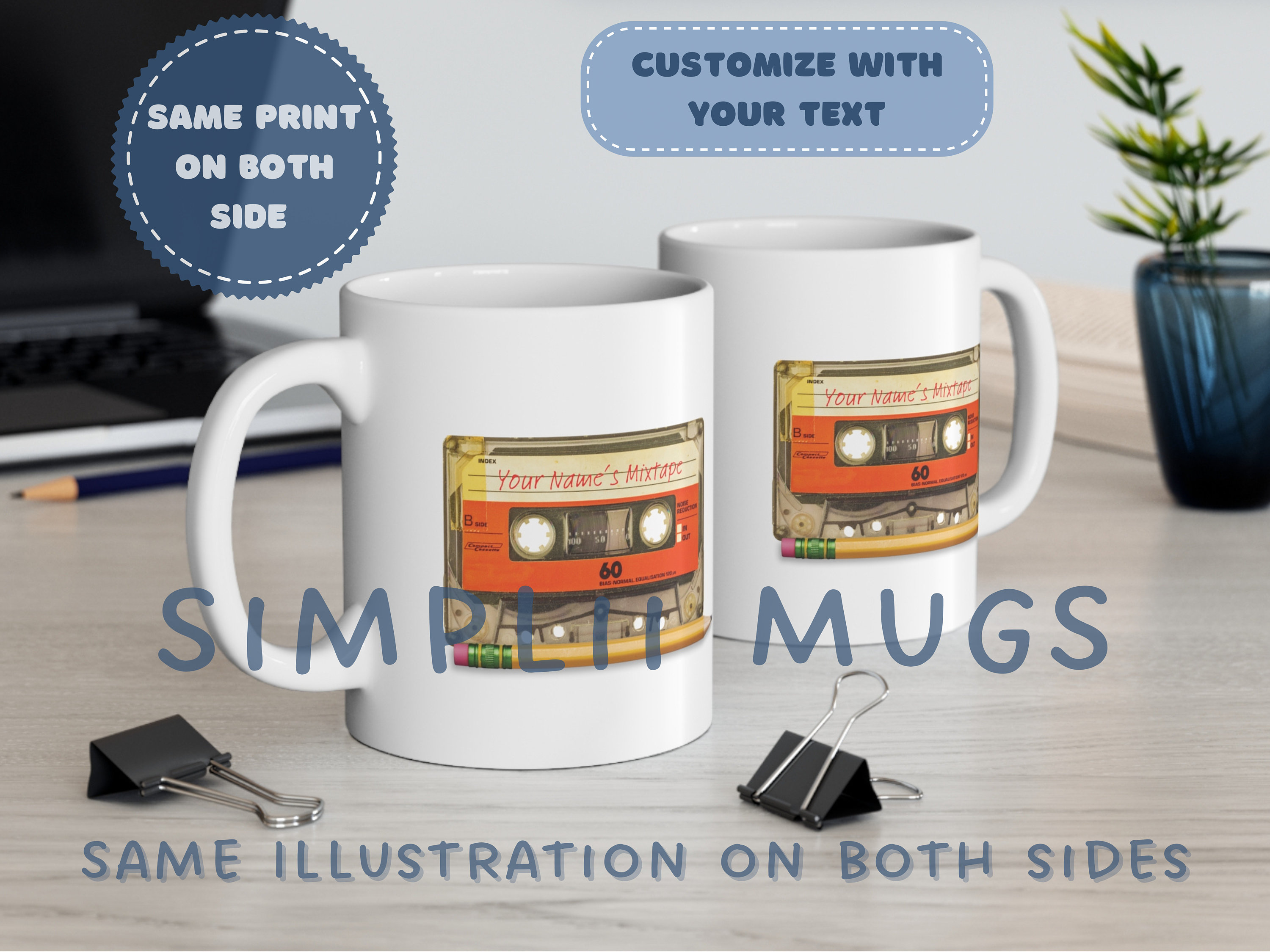 Custom Mixtape With Pencil | Personalised Mixtape | Personalised Gift ...